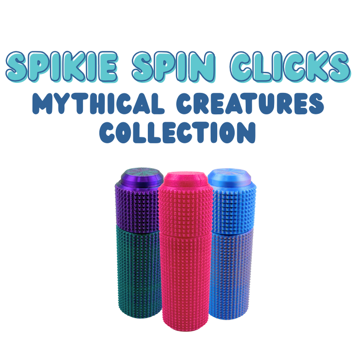Little Ouchies - Spikie Spin Clicks Keychain - Mythical Creatures